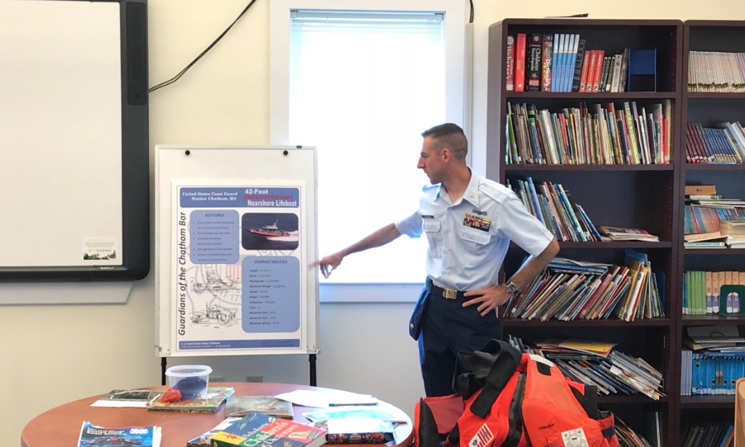 Coast Guard Petty Officer visits Latham students on Career Day - Latham ...